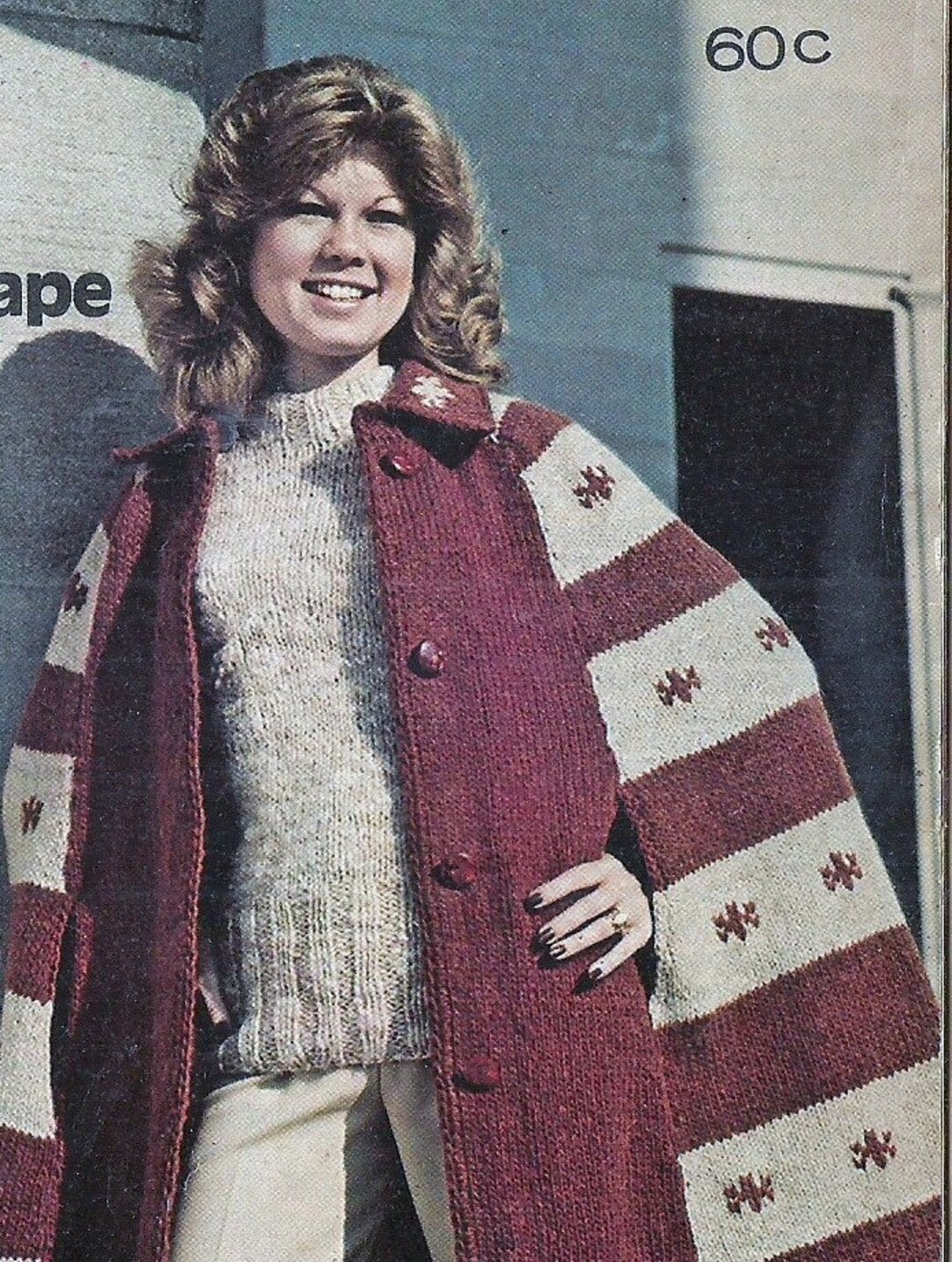 Vintage Knitted Panel Cape Pattern - Etsy