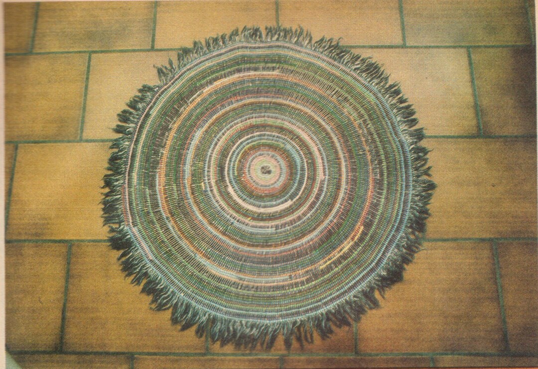 Vintage Crochet Rag Rug Pattern - Etsy