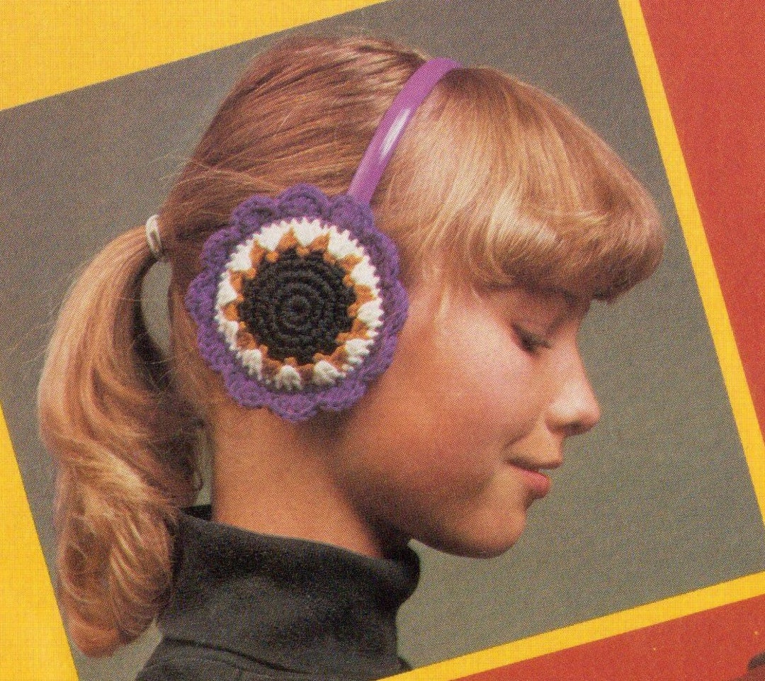 Vintage Crochet Earmuff Pattern - Etsy