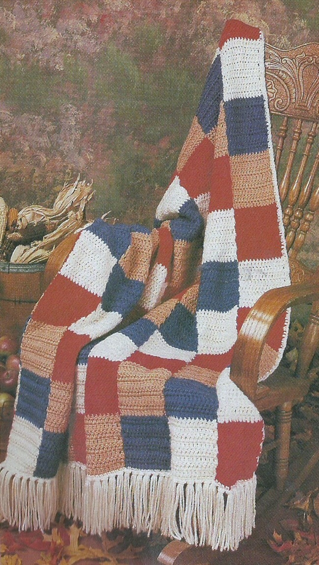 Vintage Crochet Country Afghan Pattern (PDF Download) - Etsy