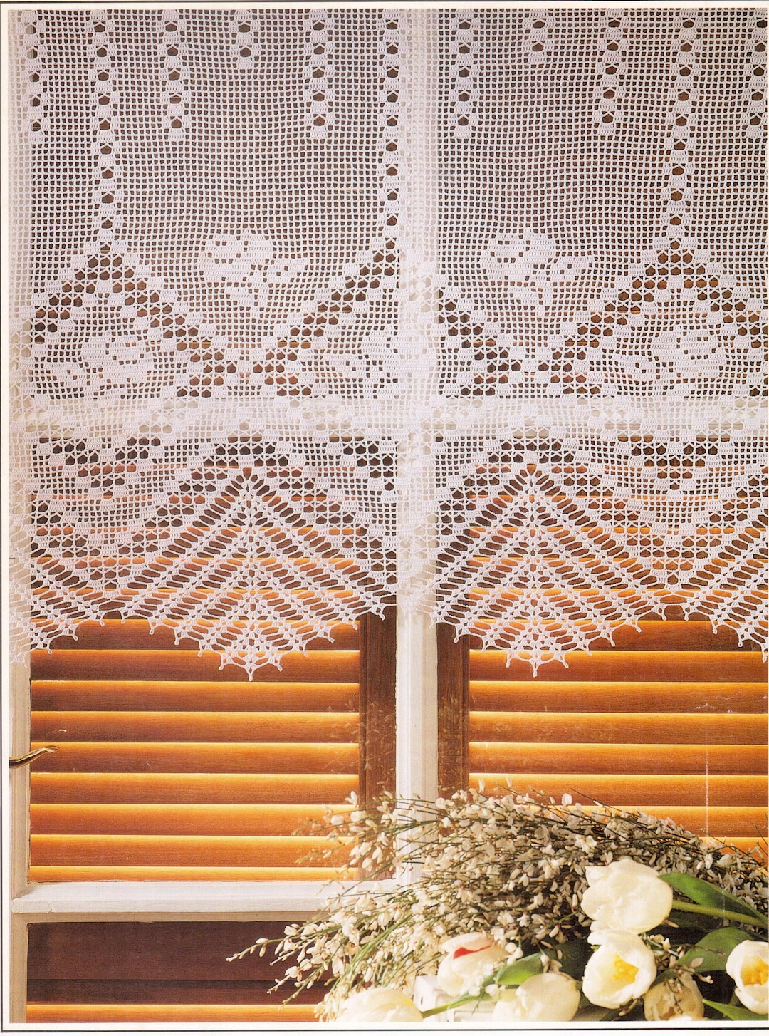 Vintage Crochet Antique Curtain Pattern - Etsy