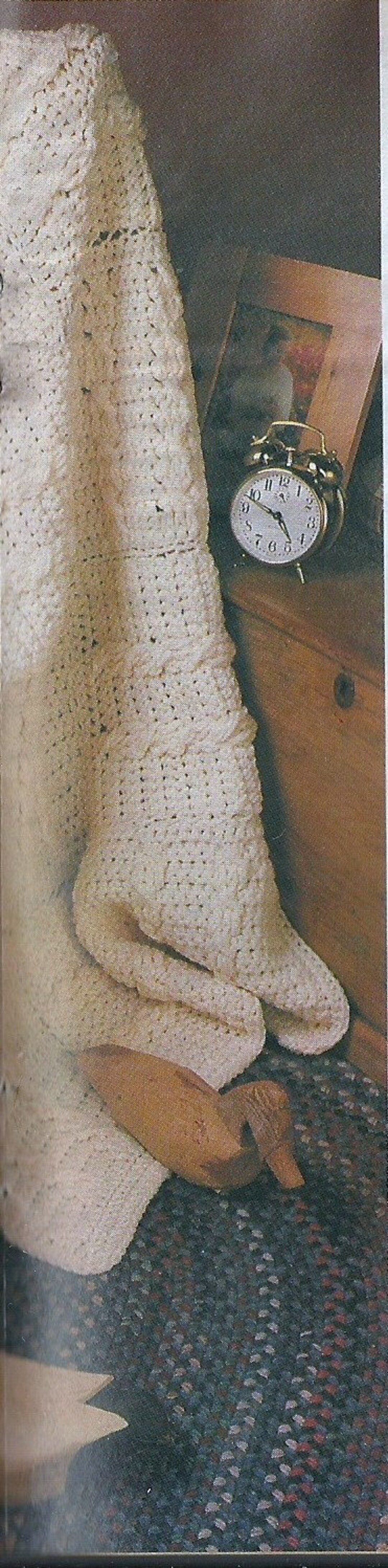 Vintage Crochet Cable Squares Afghan Pattern - Etsy