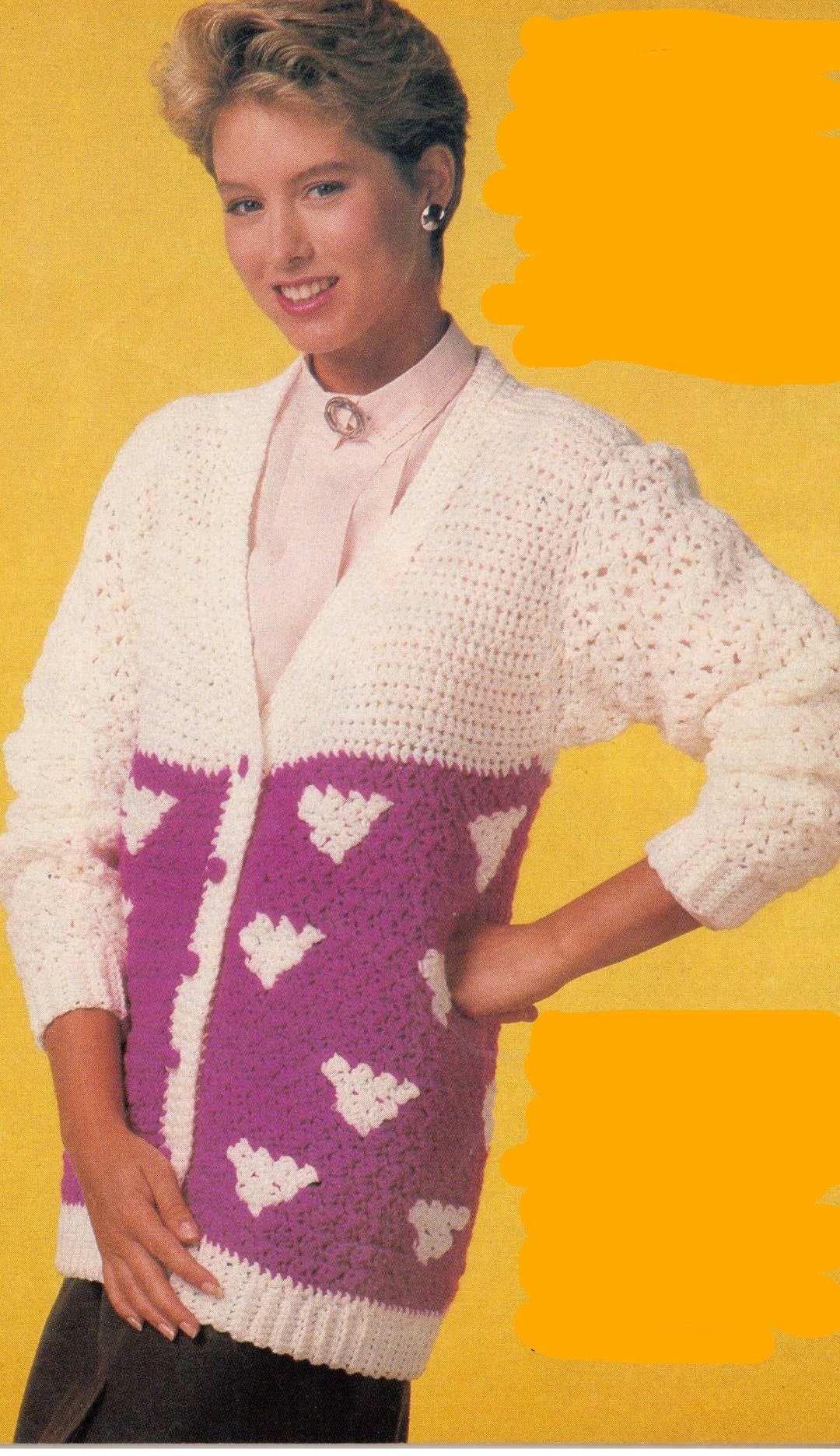 Vintage Crochet Long Line Jacket Pattern - Etsy