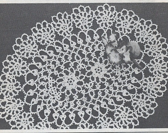 Tatting Pattern Doily PDF Tatted Doily Patterns Crochet Doily Tutorial ...