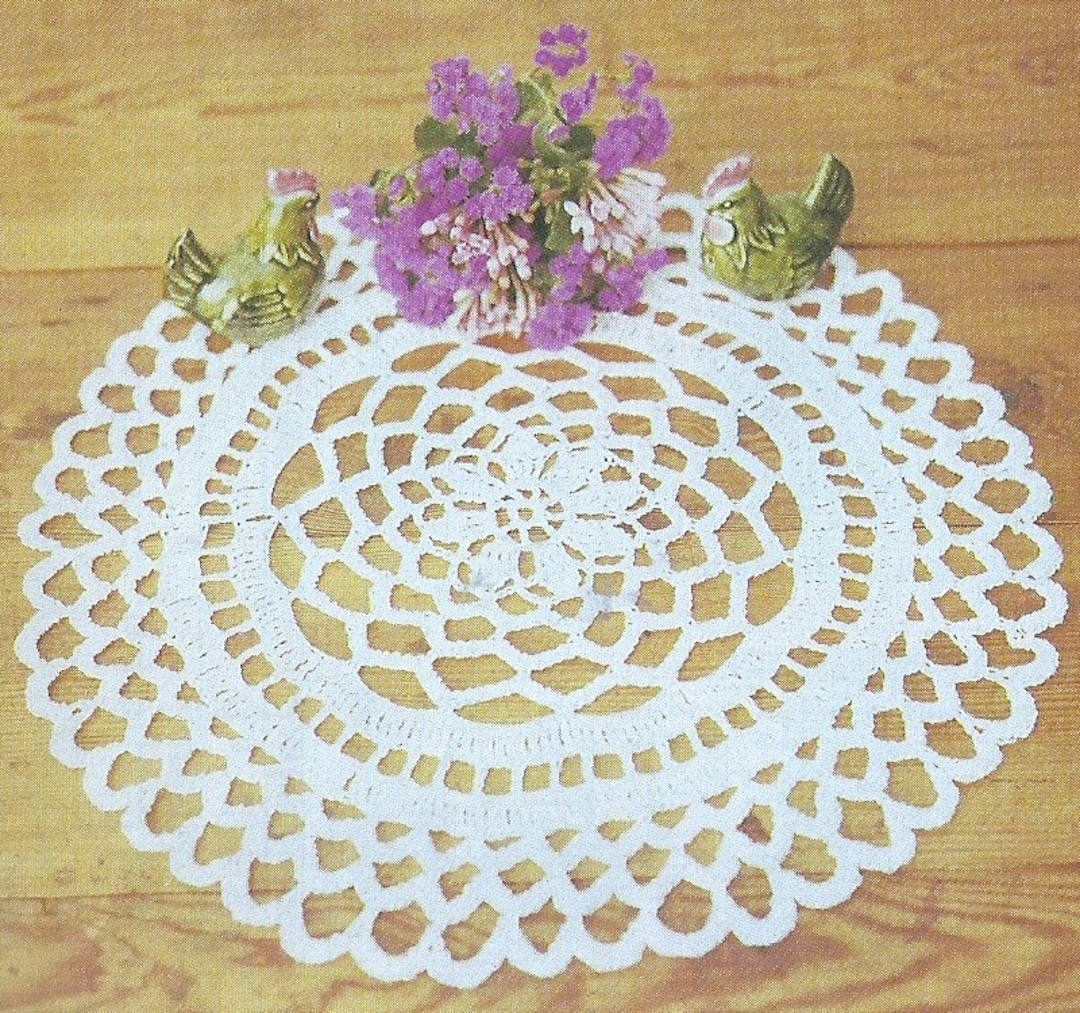 Vintage Crochet Heritage Doily Pattern - Etsy