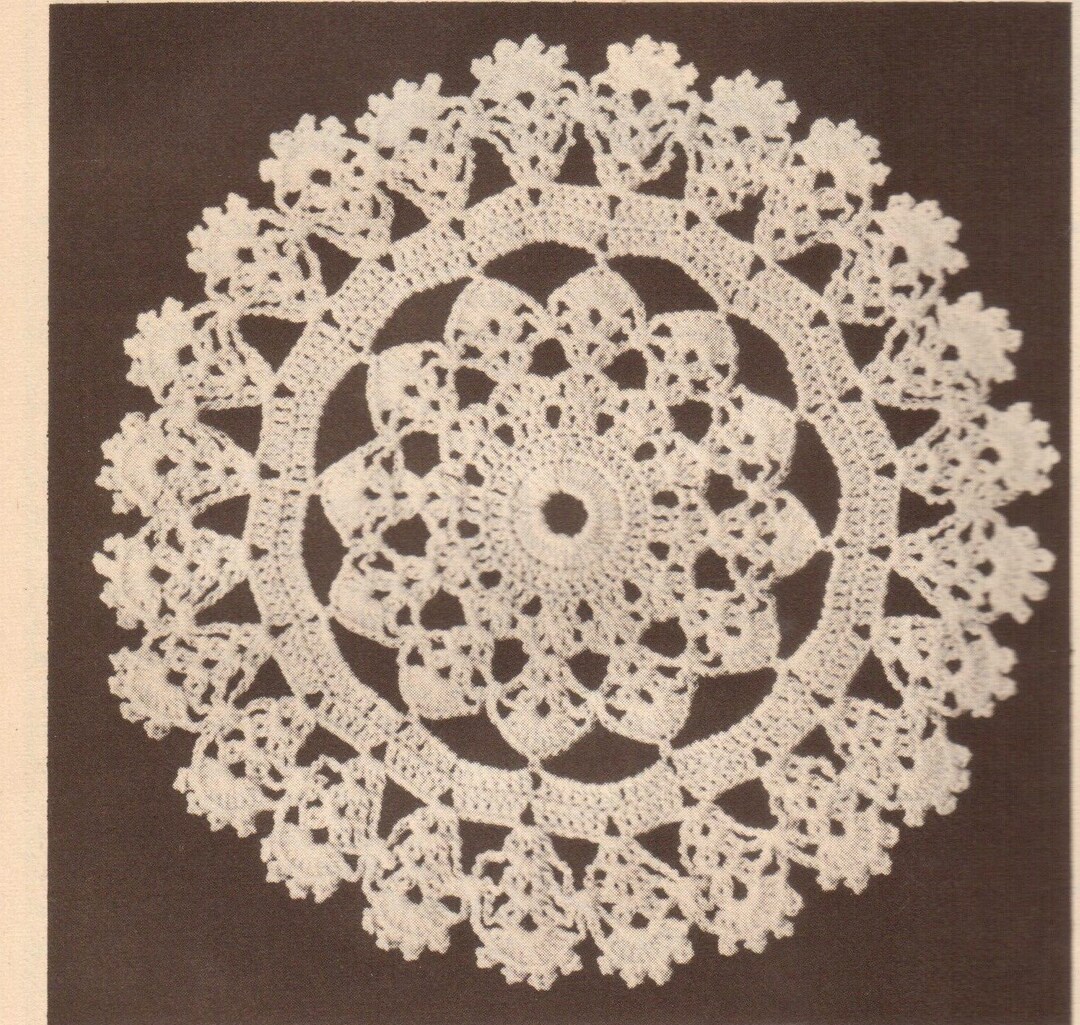 Vintage Crochet Small Doily Pattern - Etsy