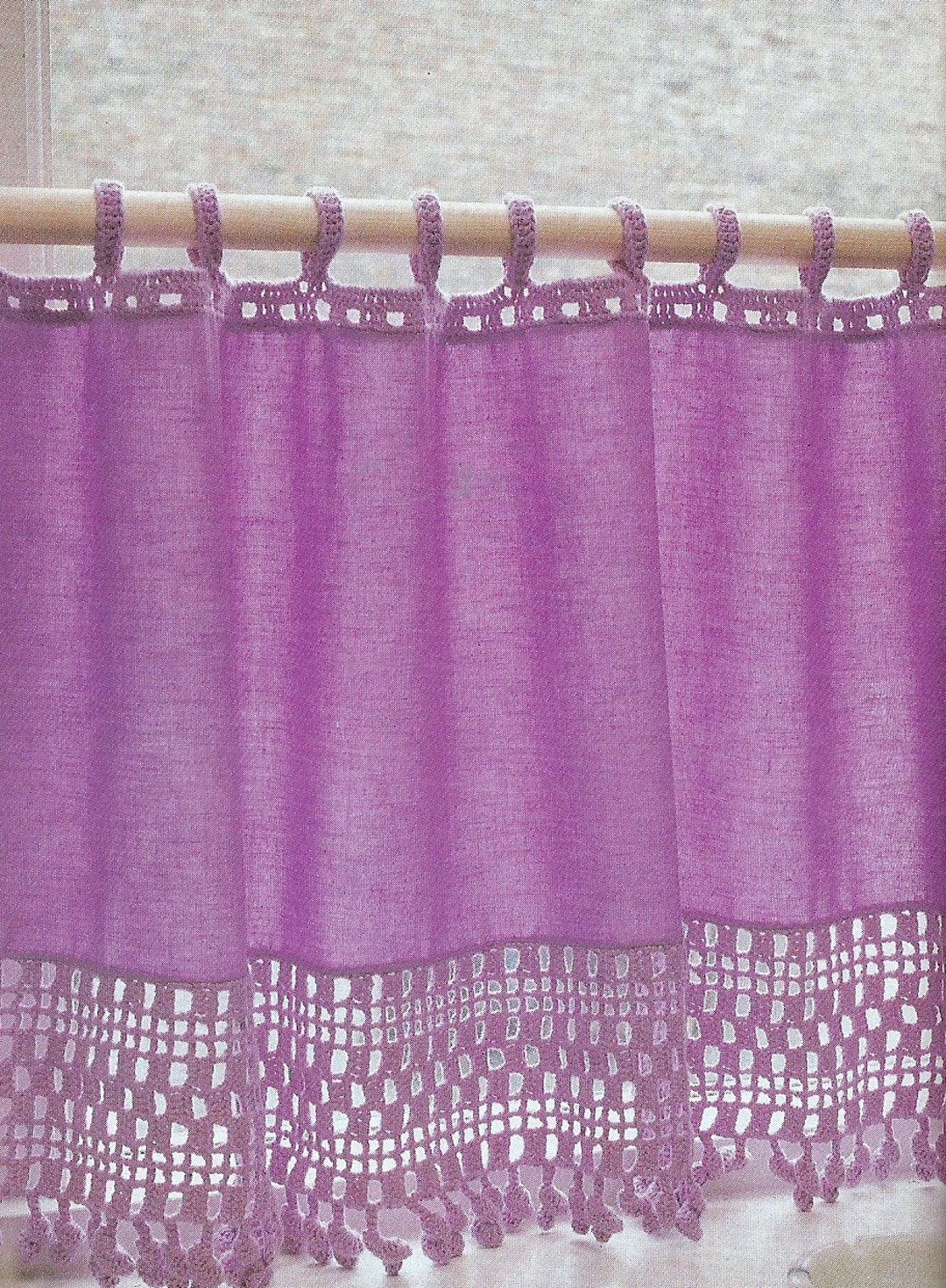 Vintage Crochet Cafe Curtains Pattern (PDF Download) - Etsy