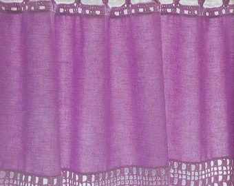 Vintage Crochet Curtain Pattern Cafe Curtain Pattern to Crochet With ...