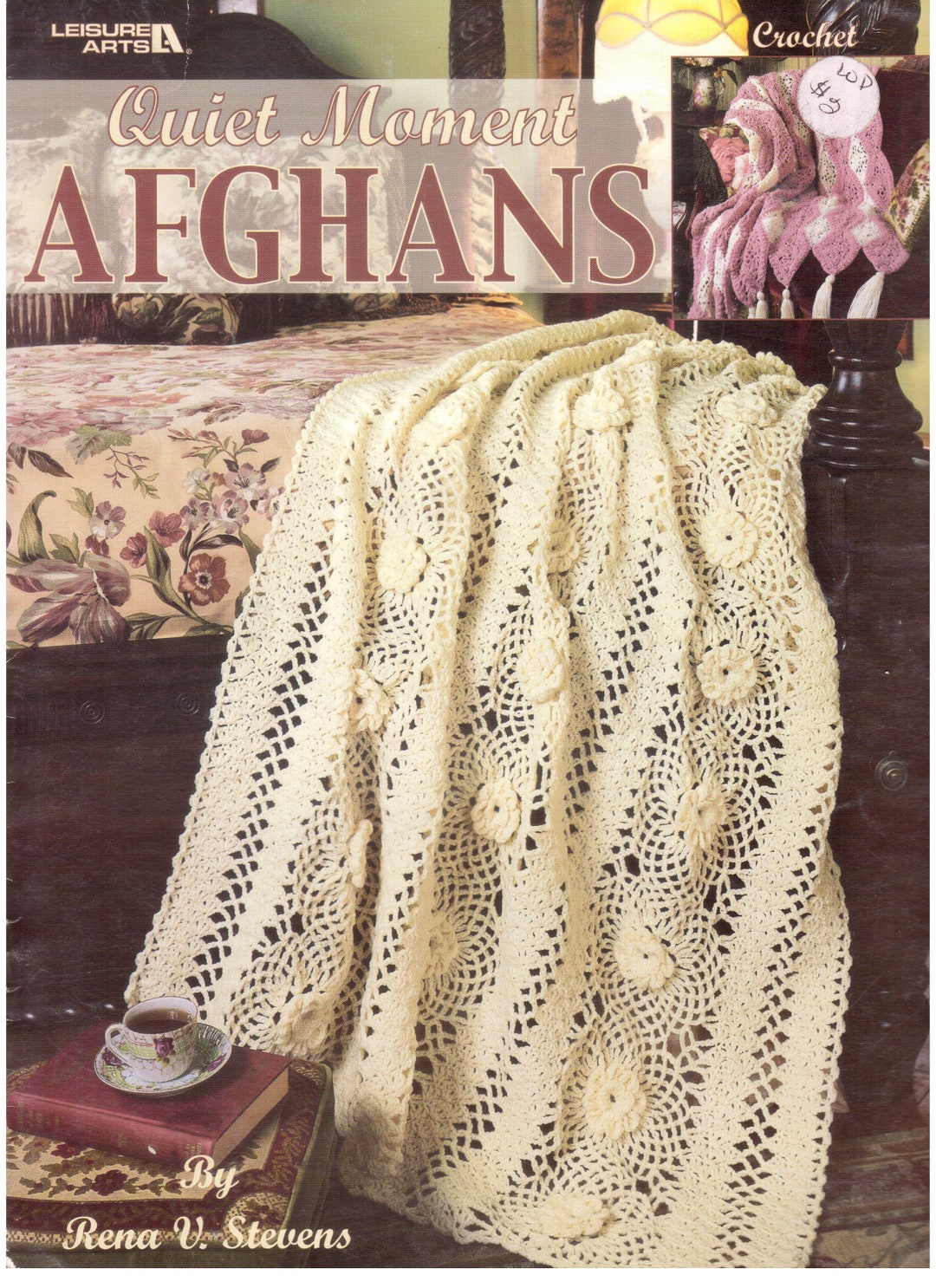 Vintage Crochet Blanket Pattern Book - Etsy