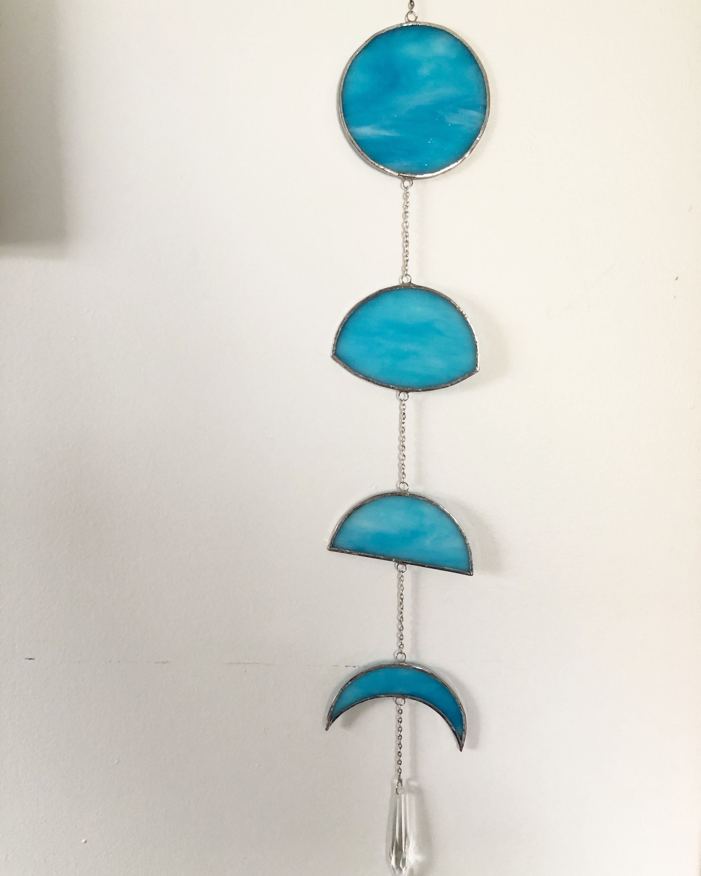 Large Teal Moon Phase - Etsy