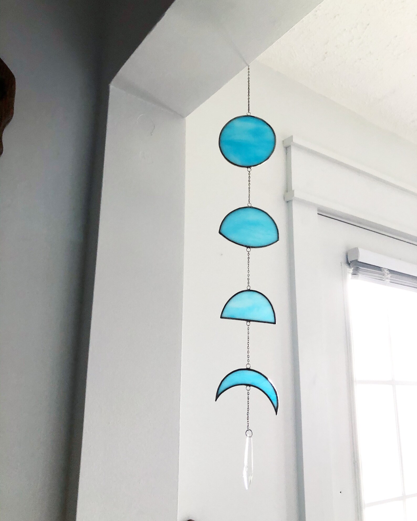 Large Teal Moon Phase - Etsy