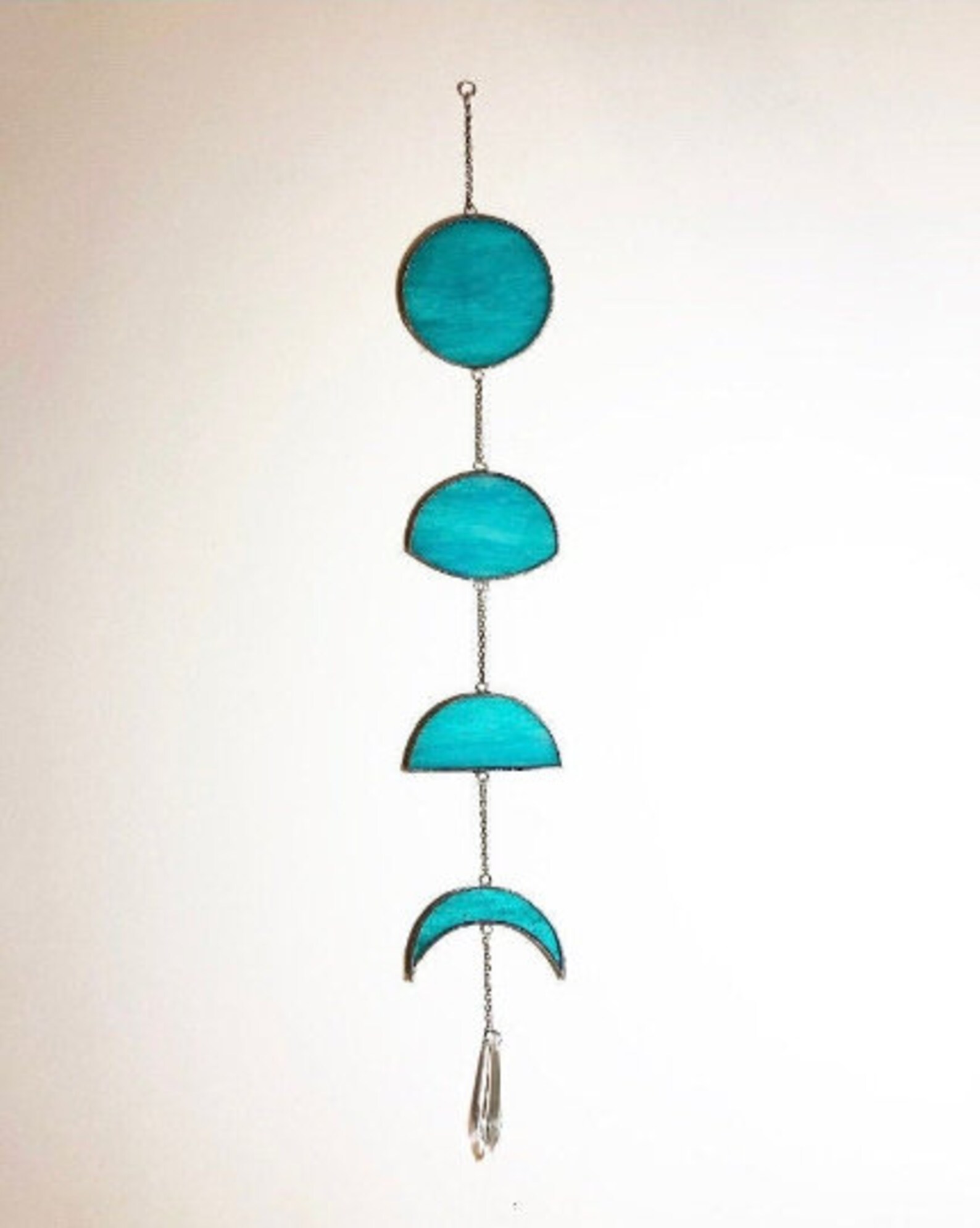 Large Teal Moon Phase - Etsy