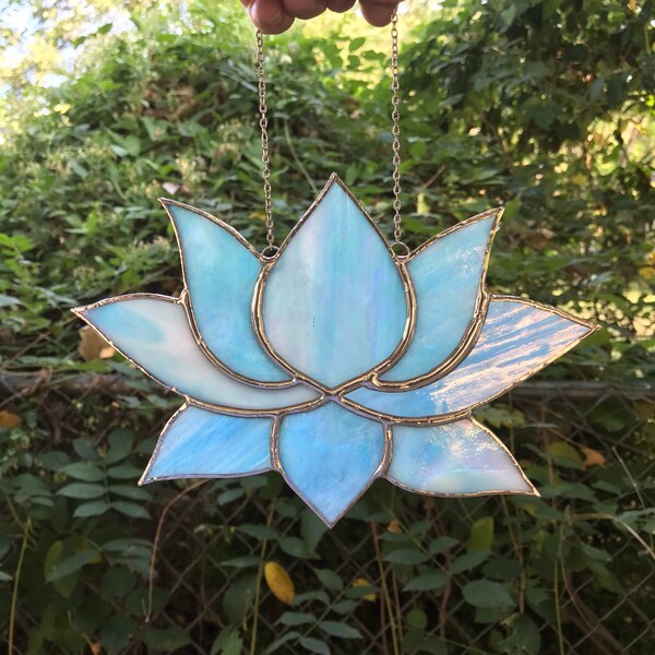 Stained Glass Lotus - Etsy