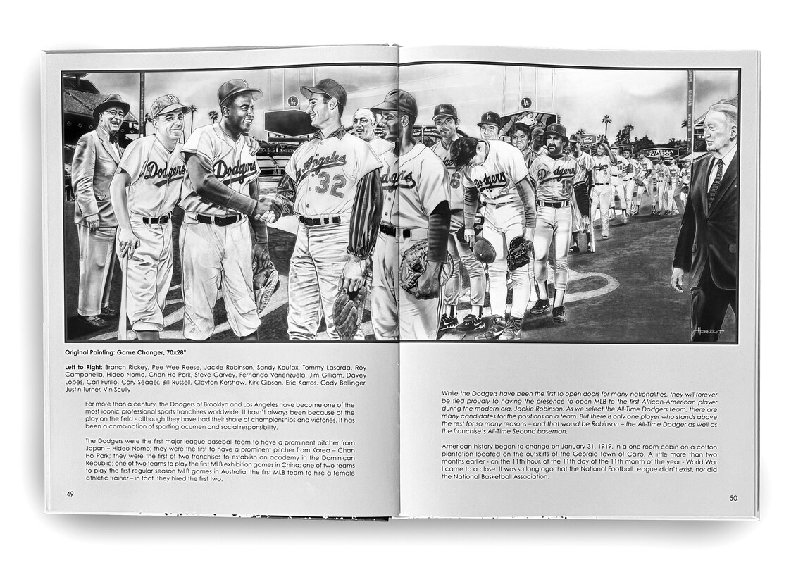 The All-time Dodgers Art Book - Etsy