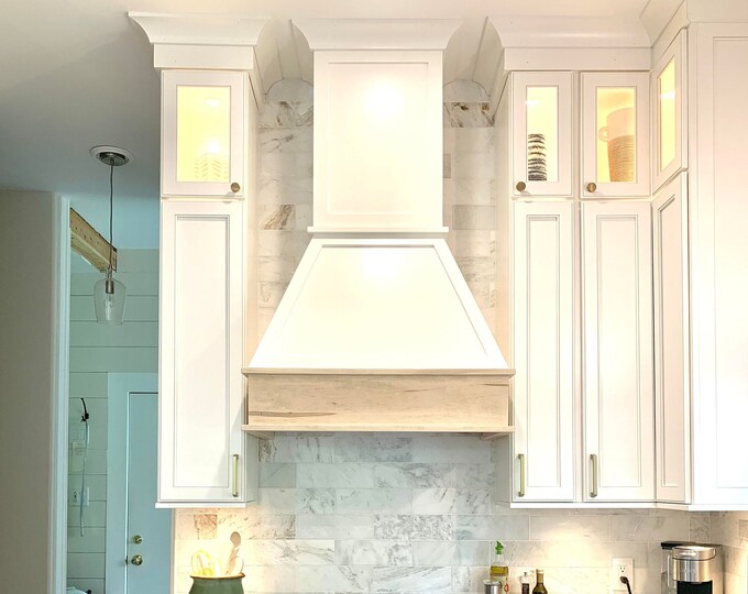 Chimney Style Custom Wood Range Hood - Etsy