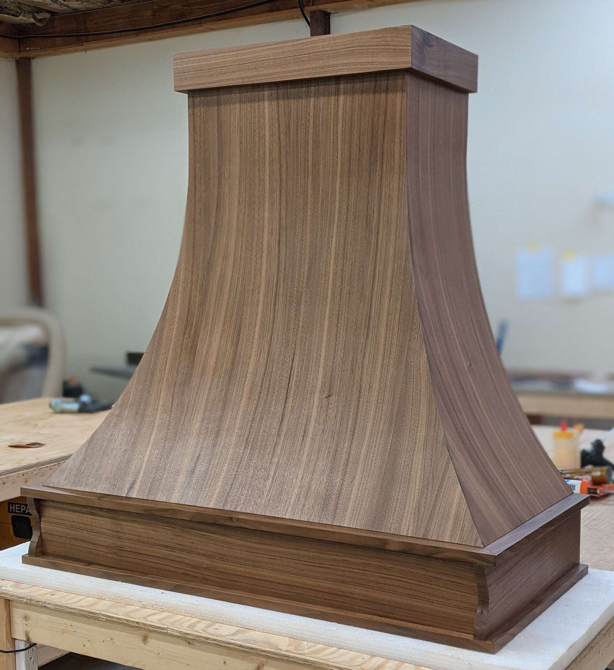Epicurean Style Wooden Range Hood Solid Walnut Bottom | Etsy