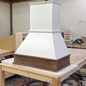 Chimney Style Custom Wood Range Hood - Etsy