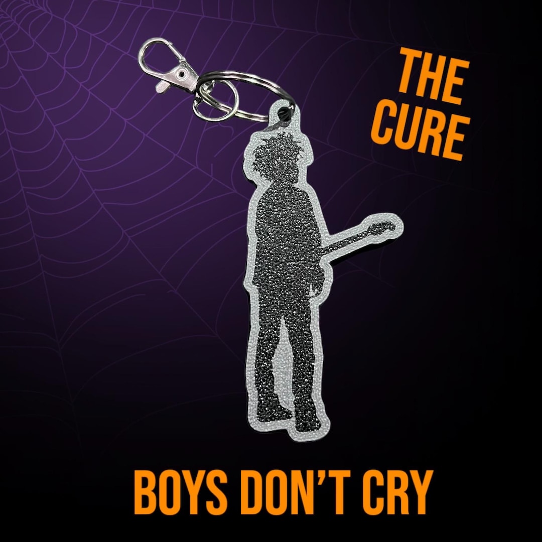 The Cure Keychain: Robert Smith Silhouette - Boys Don't Cry - Etsy