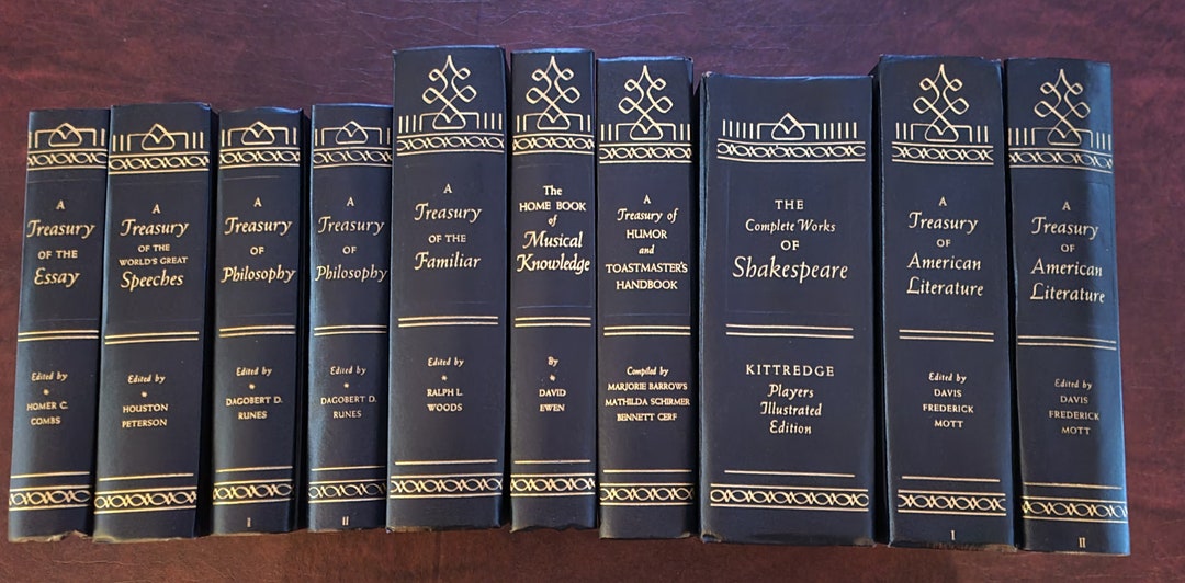 Vintage Grolier Treasury 10 Volume Book Collection Set, 1965 - Etsy