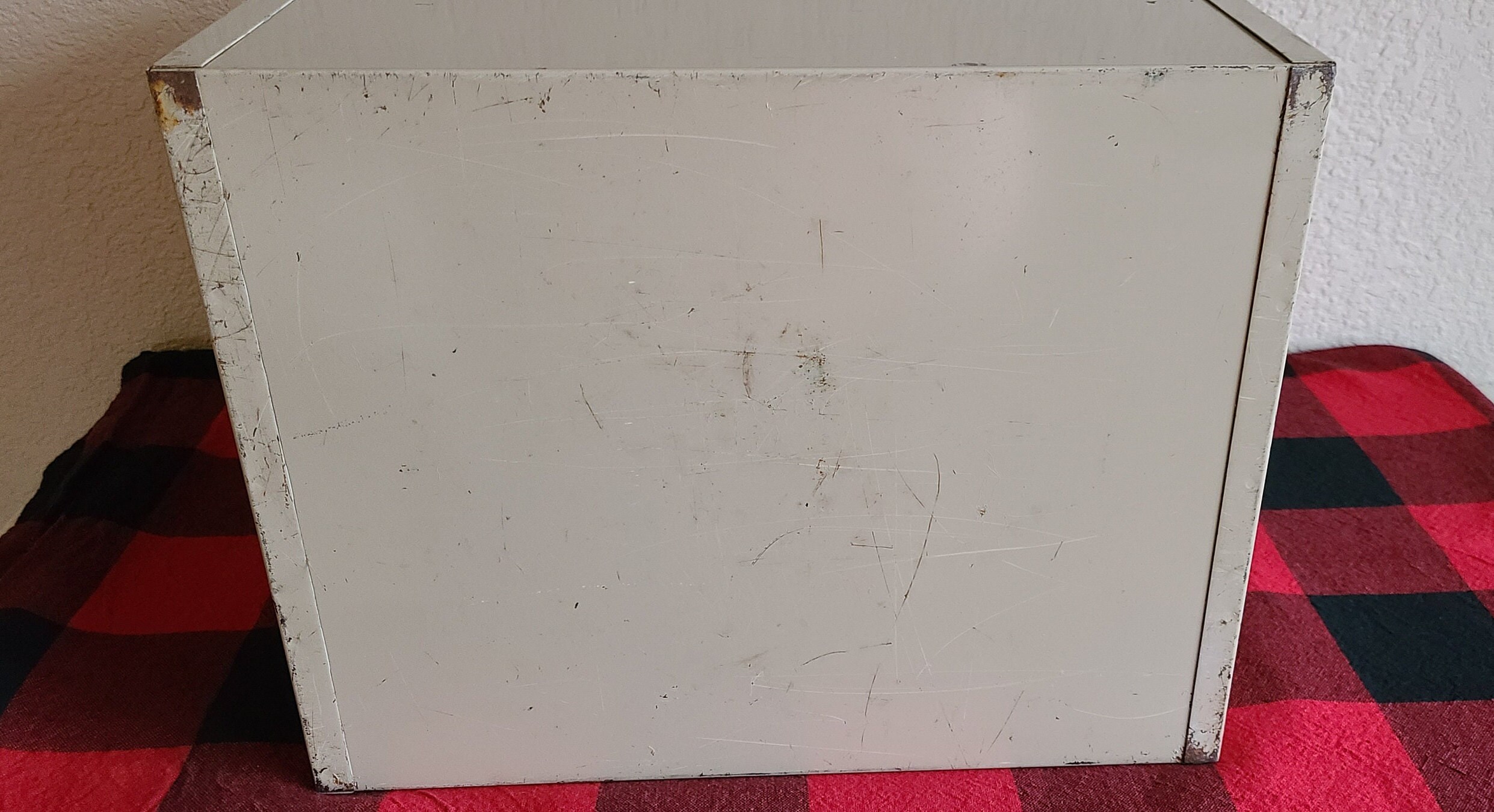 Vintage, Metal File Box, Organizer, Storage, Office, Industrial, Retro ...