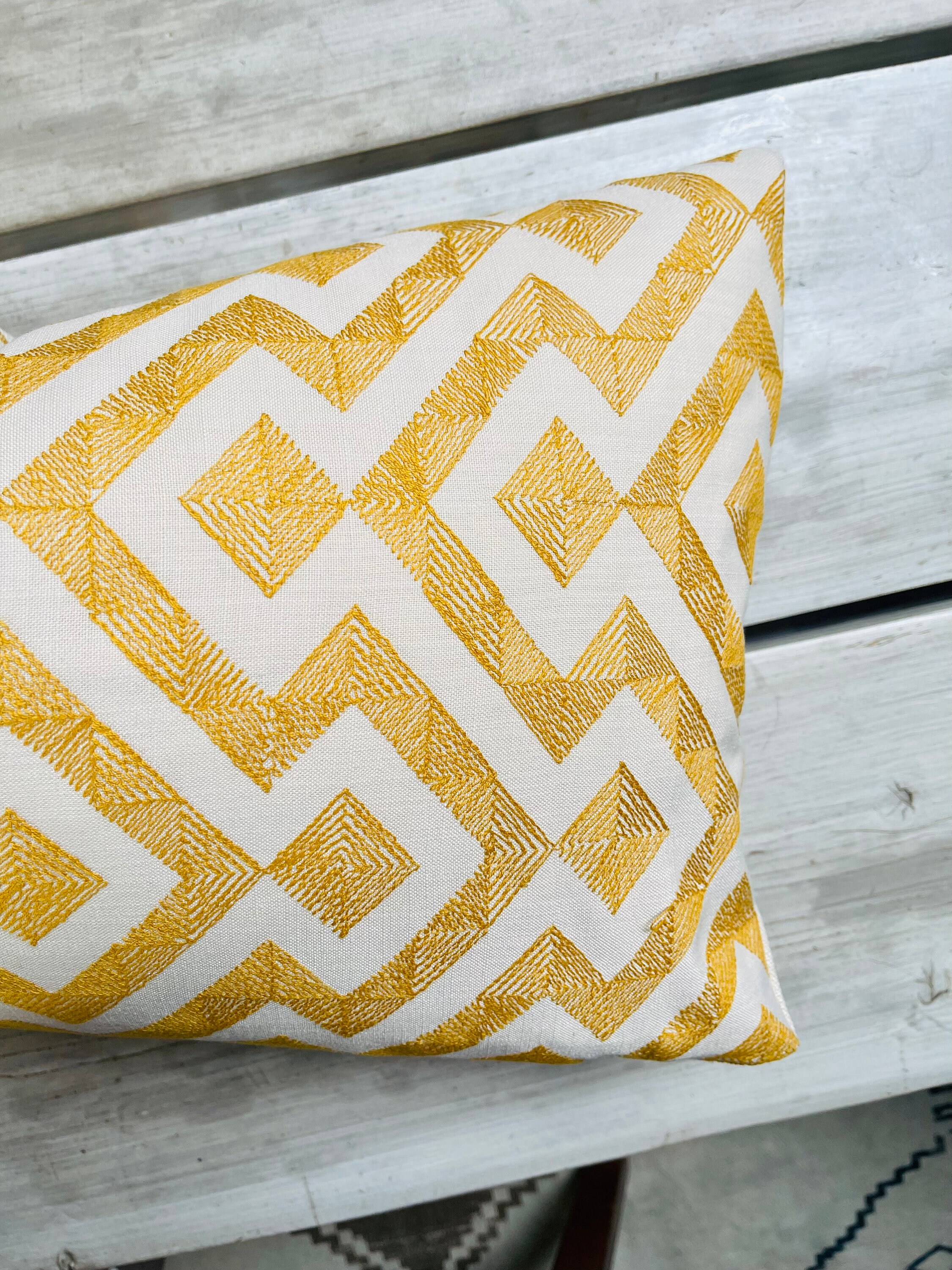 Cream Yellow Print Boho Cushion Throw Pillow Cream Yellow | Etsy UK