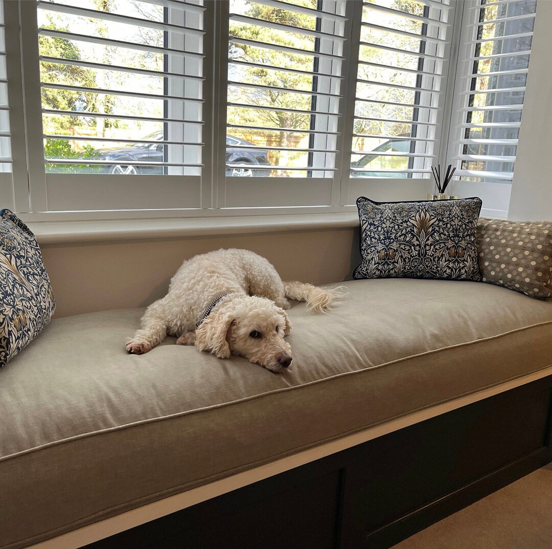Special Offer for Leeann: Bench Window Cushion Cover + Piping+ Feather ...