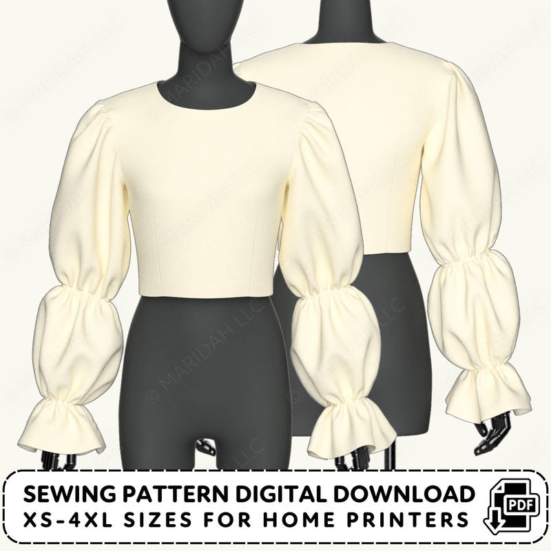 Marie Top Sewing Pattern - Etsy