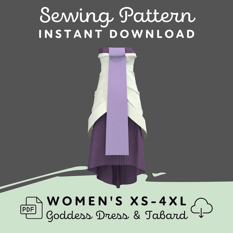 Toga Dress Pattern - Etsy