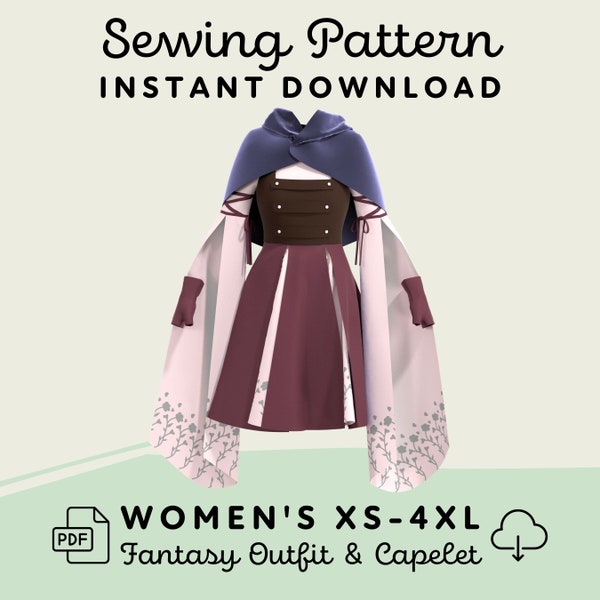 Fantasy Cosplay Sewing Patterns - Etsy