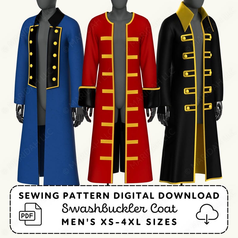 Steampunk Pirate Coat Men - Etsy