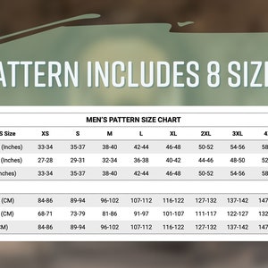 Faux Chainmail Shirt Sewing Pattern Men's XS-4XL PDF - Etsy