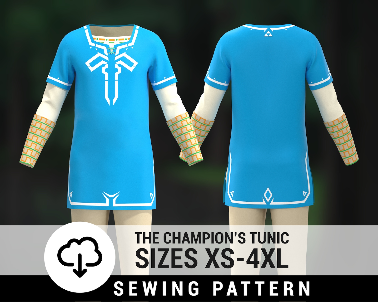 Champion's Tunic Sewing Pattern / Link Cosplay Pattern / | Etsy