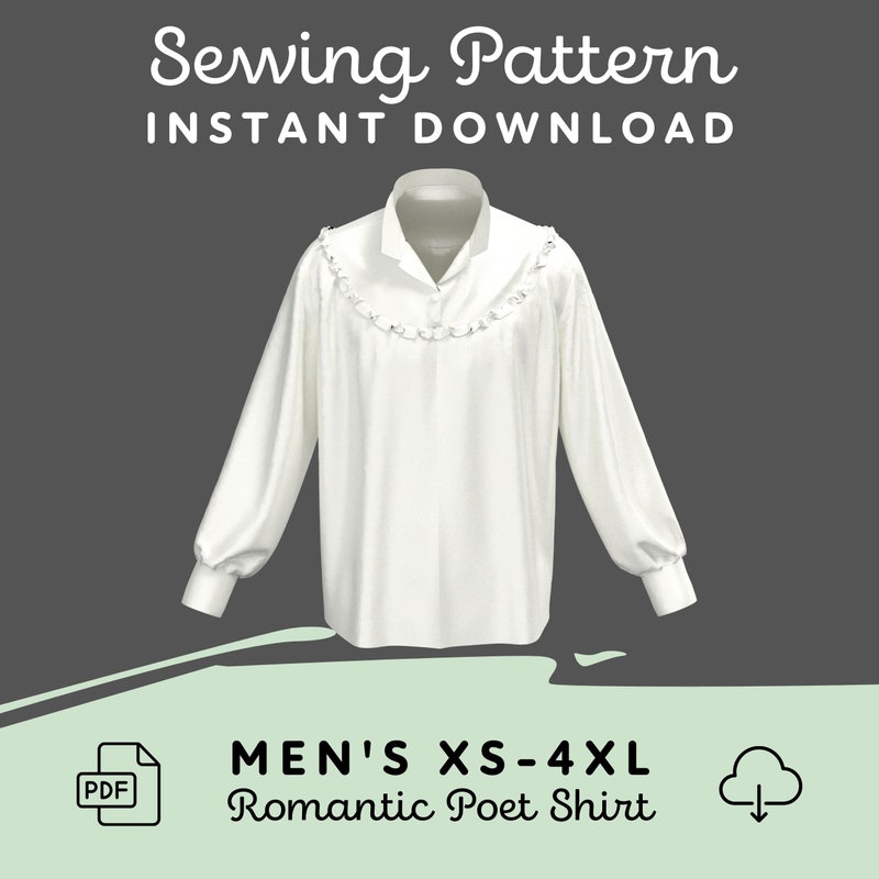 Victorian Shirt Pattern - Etsy