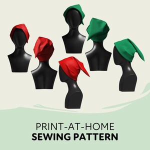 Elf Hat Sewing Pattern | PDF Costume Pattern | Digital Download Printable Pattern for All Ages ...
