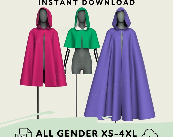 Khaki Hood, Medieval Hood, Hood, Short Hooded Cape, Capelet, Capulet ...