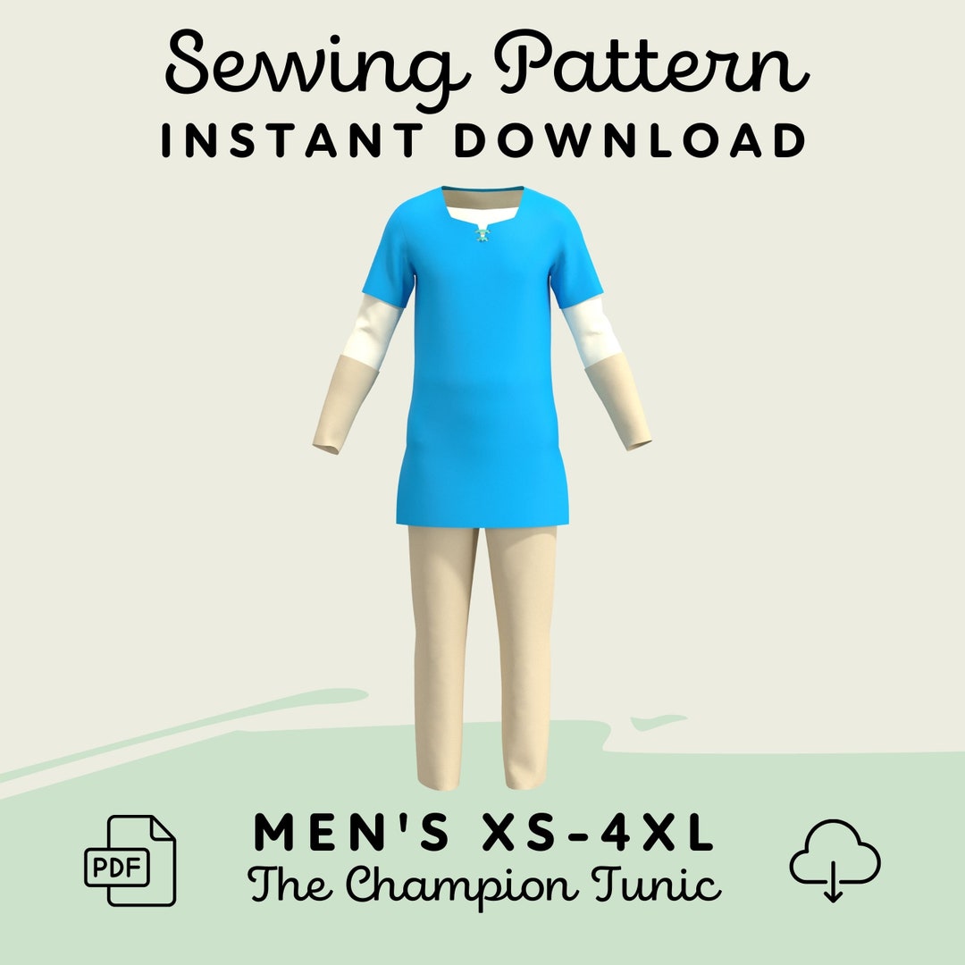 Champions Tunic Sewing Pattern Men's XS-4XL PDF Cosplay - Etsy New Zealand