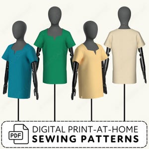 Kids Viking Tunic Sewing Pattern | Renaissance Knight Cosplay (PDF ...