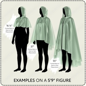 Hooded Circle Capes Sewing Pattern: Cosplay Cape Pack XS-4XL (digital ...