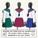 Sailor Collar Sewing Pattern With Pictures. 4 Sizes Included - Etsy Canada