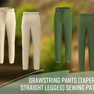 Drawstring Pants Sewing Pattern Mens XS-4XL PDF Cosplay - Etsy