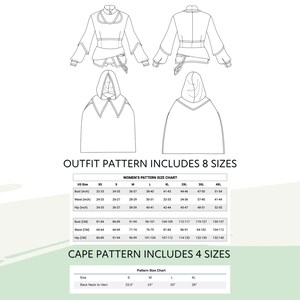 Explorer Outfit and Cape Pattern Bundle | Womens XS-4XL PDF Cosplay ...