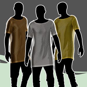Faux Chainmail Shirt Sewing Pattern | Men's XS-4XL PDF Cosplay Pattern ...
