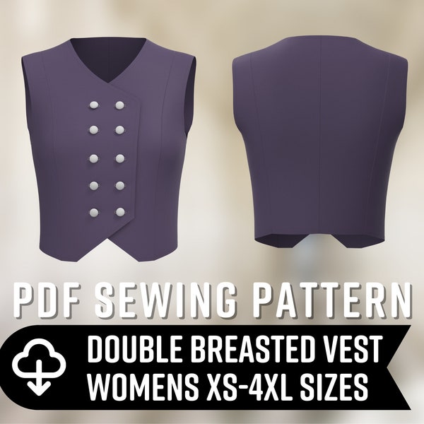 Double Breasted Vest - Etsy