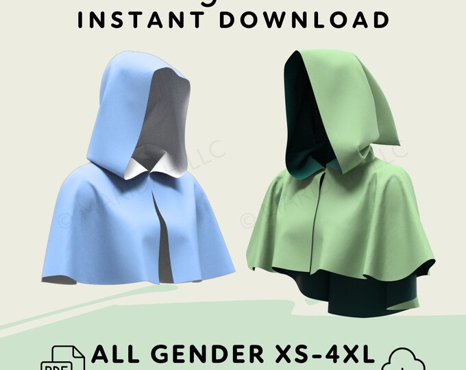 Shoulder Cape/ 19th Century Cloak Cape Capelet Pattern/ Timeless ...