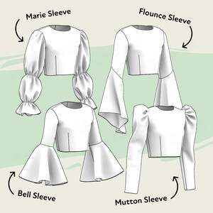 Sleeve Sewing Pattern Pack Vol 3 | Womens XS-4XL PDF Cosplay Pattern ...