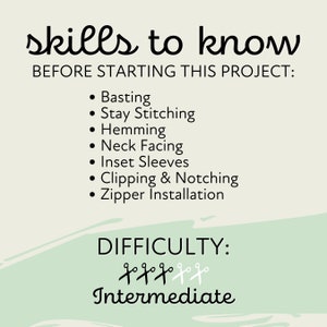 Bishop Sleeve Dress Sewing Pattern | Womens XS-4XL Dress Pattern ...