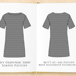 Faux Chainmail Shirt Sewing Pattern Men's XS-4XL PDF - Etsy