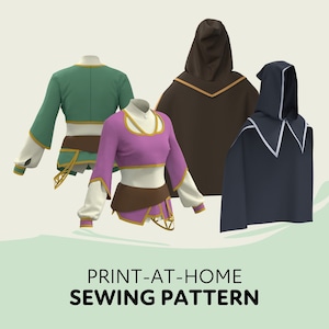 Explorer Outfit and Cape Pattern Bundle | Womens XS-4XL PDF Cosplay ...