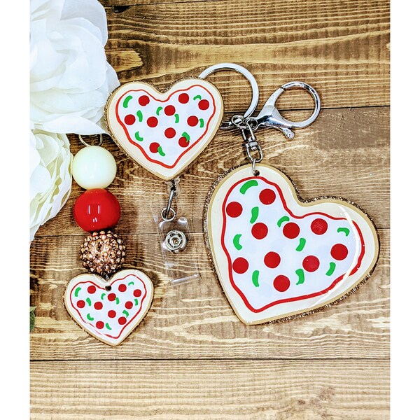 Pizza Keychain - Etsy