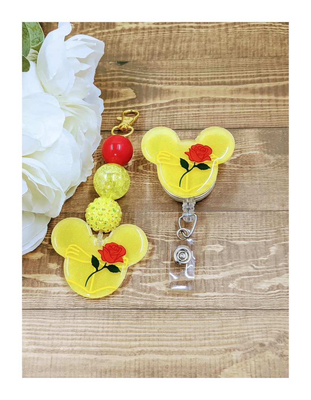 Beauty Keychain, Beaded Keychain, Badge Reel Character Badge Reel Nurse ...